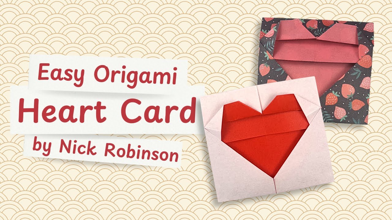 Easy Origami Heart Card Tutorial 💌 Step-by-Step Instructions [Nick ...