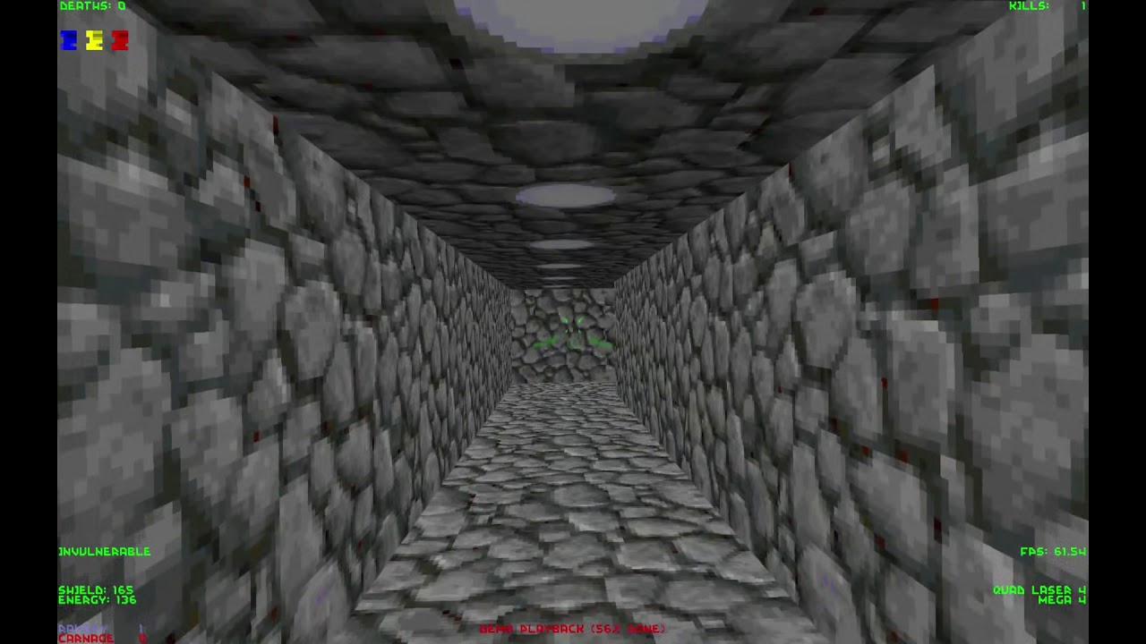 Descent (DOS) Multiplayer (Ramsey vs Carnage 1996) - YouTube