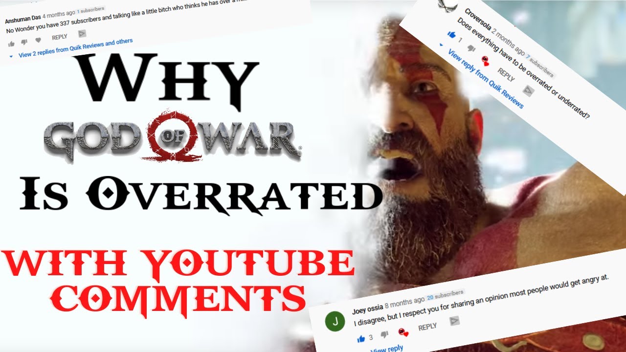 Discussing Why God of War Is Overrated with YouTube Comments - YouTube