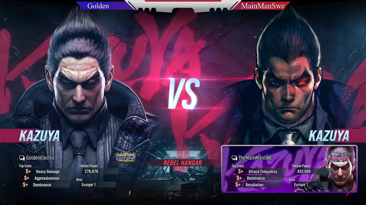 Tekken 8 - Golden (Kazuya) Vs MainManSwe (Kazuya) Ranked Matches - YouTube