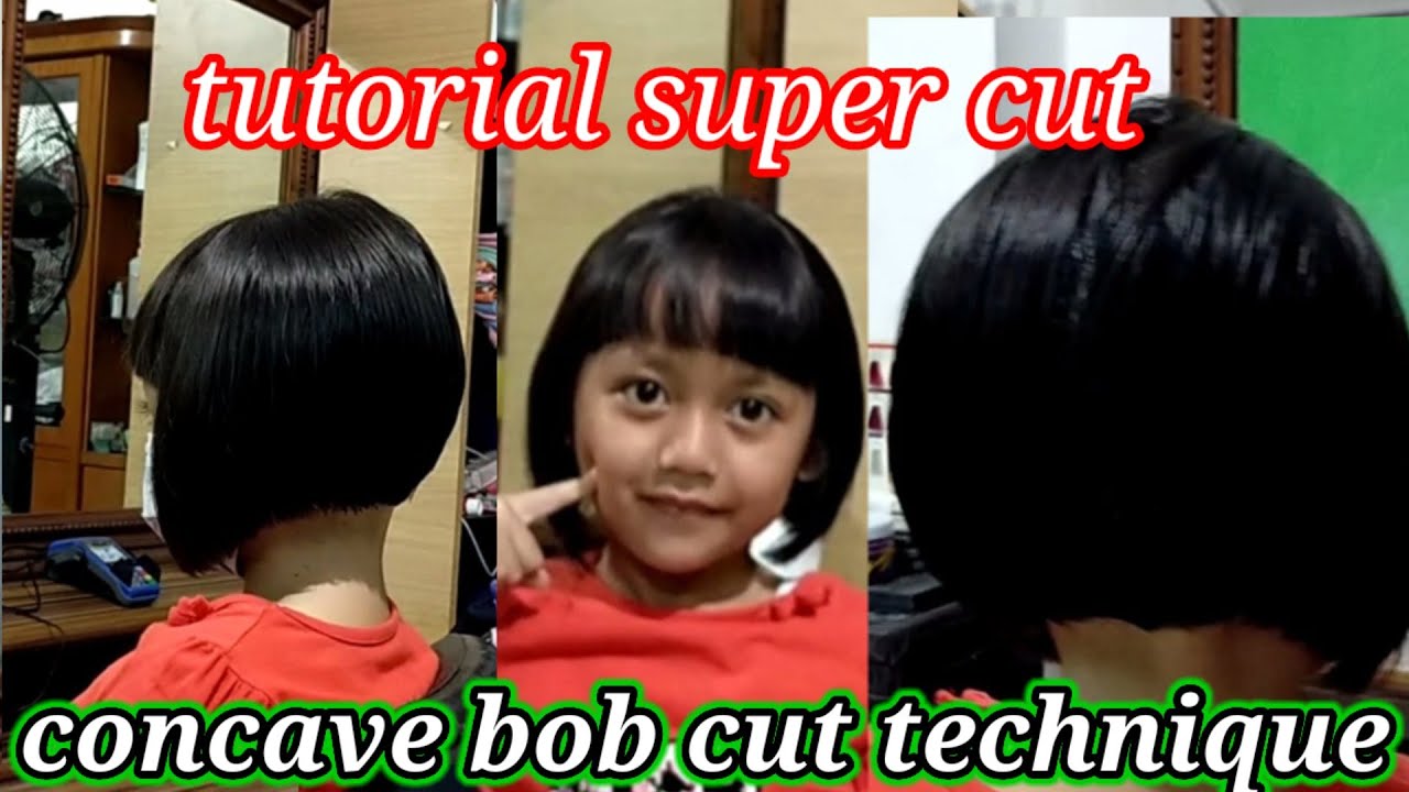 super cut _concave Bob cut technique - YouTube