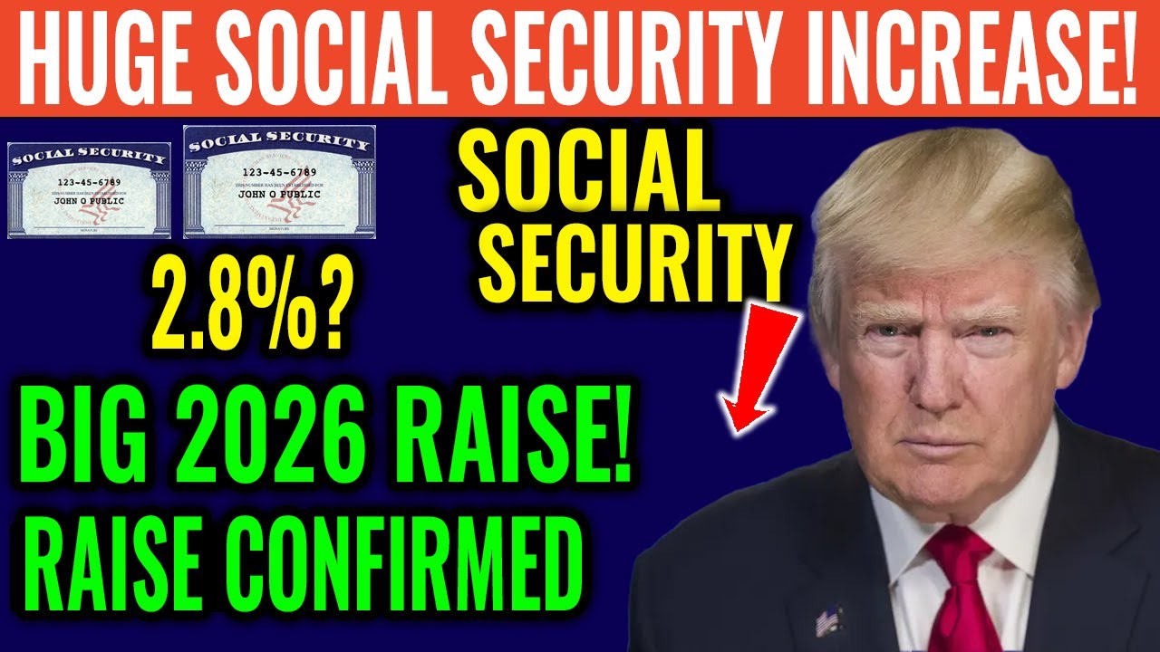 HUGE Social Security Raise Just Announced! 2026 SSA, SSI & SSDI COLA ...