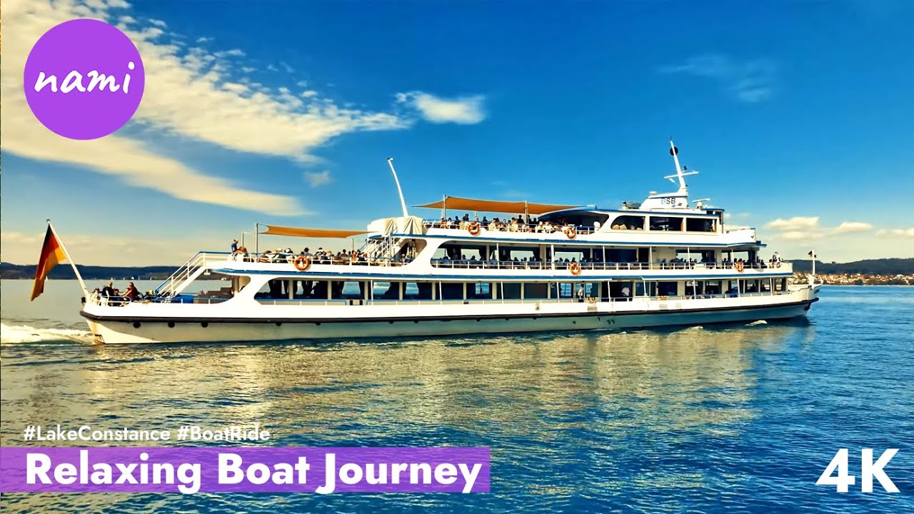 🚢 Relaxing Boat Journey on Lake Constance – Calm, Sky and Water # ...