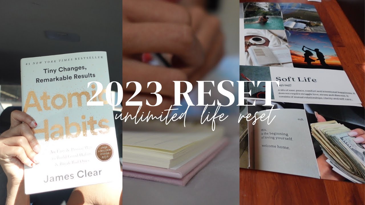 2023 LIFE RESET | goal setting, vision board, decluttering & more ...