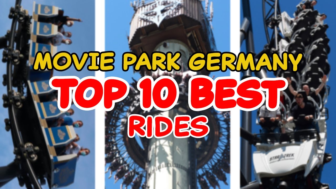 Top 10 rides at Movie Park Germany - Bottrop, Germany | 2022 - YouTube