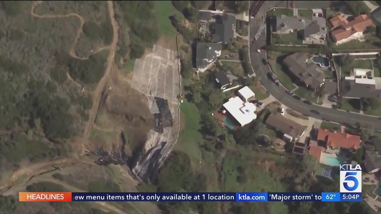 City officials address massive landslide threatening homes in Rancho ...