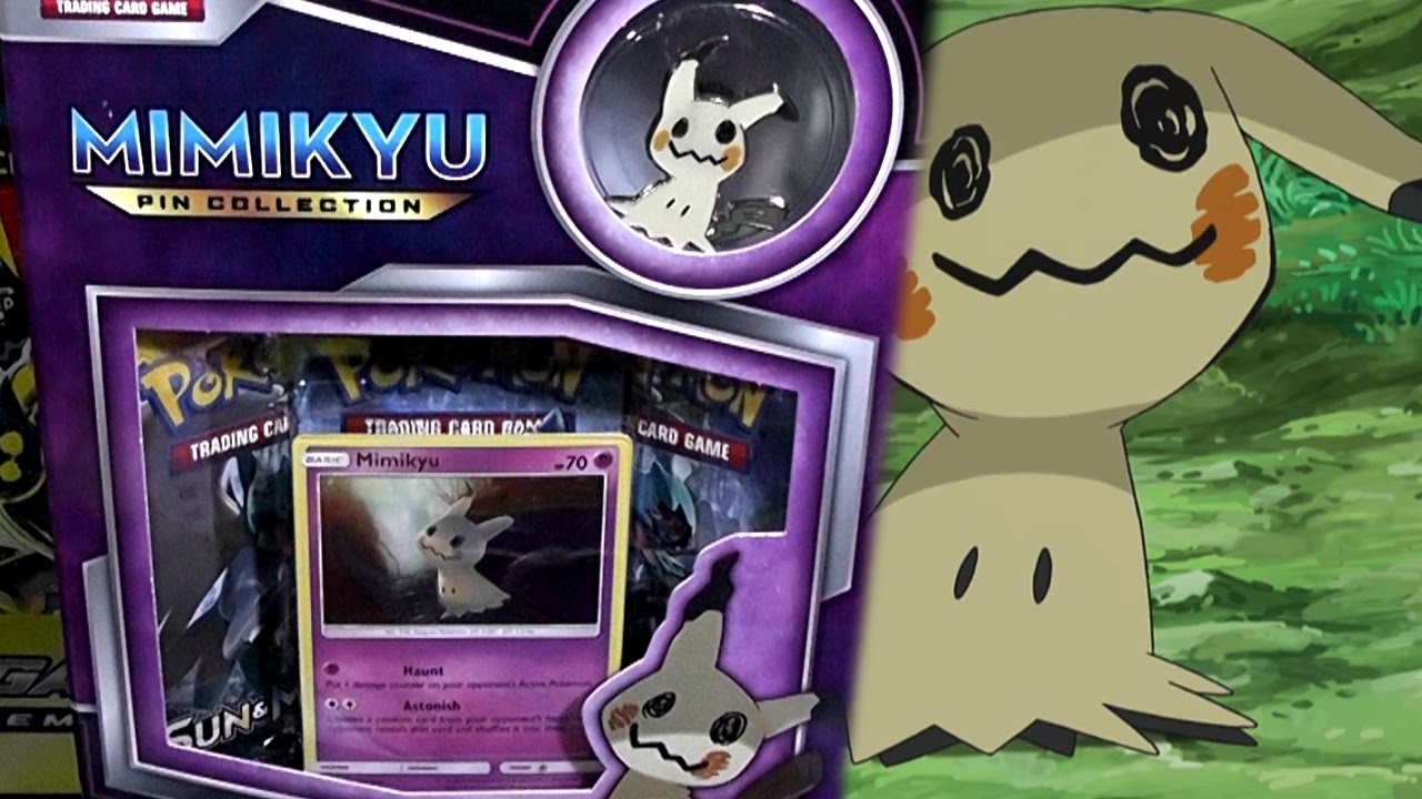 UNBOXING Mimikyu PIN COLLECTION - Caja Pokémon Sol y Luna 2017 - YouTube