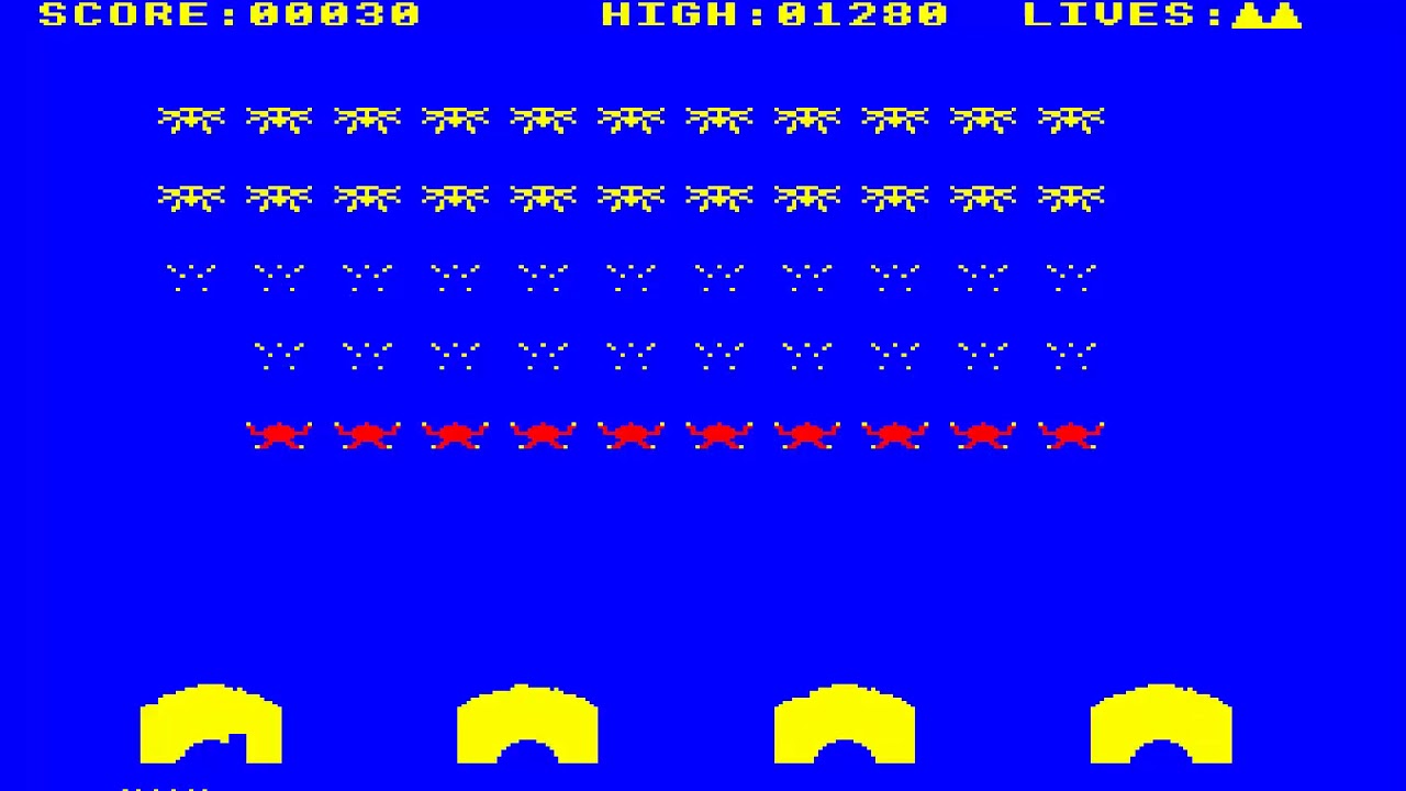ALIEN INTRUDERS ~ SPACE INCADERS IN CLASSIC ARCADE GAMES ACORN BBC ...