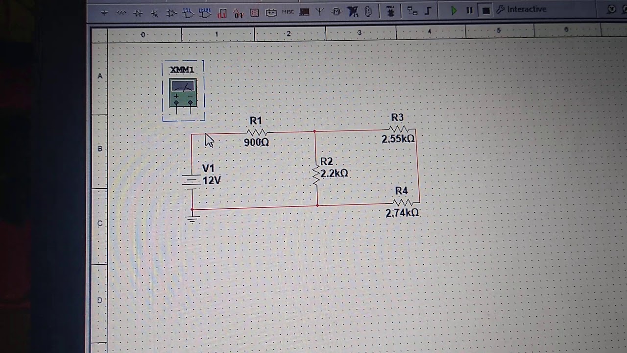 como medir resistencia en multisim - YouTube