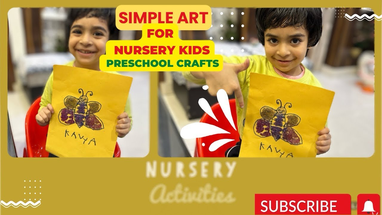 Nursery activity | Creative drawing for toddlers | Preschool art craft ...