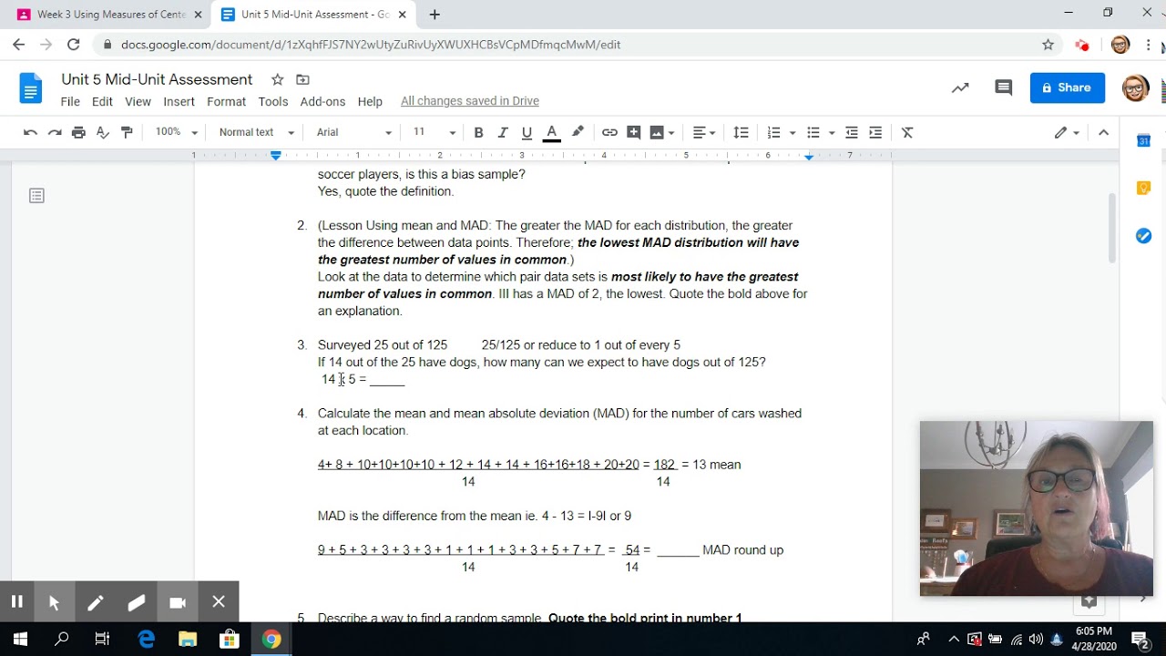 Unit 5 Mid-Unit Assessment 1-5, 7 & 8 - YouTube