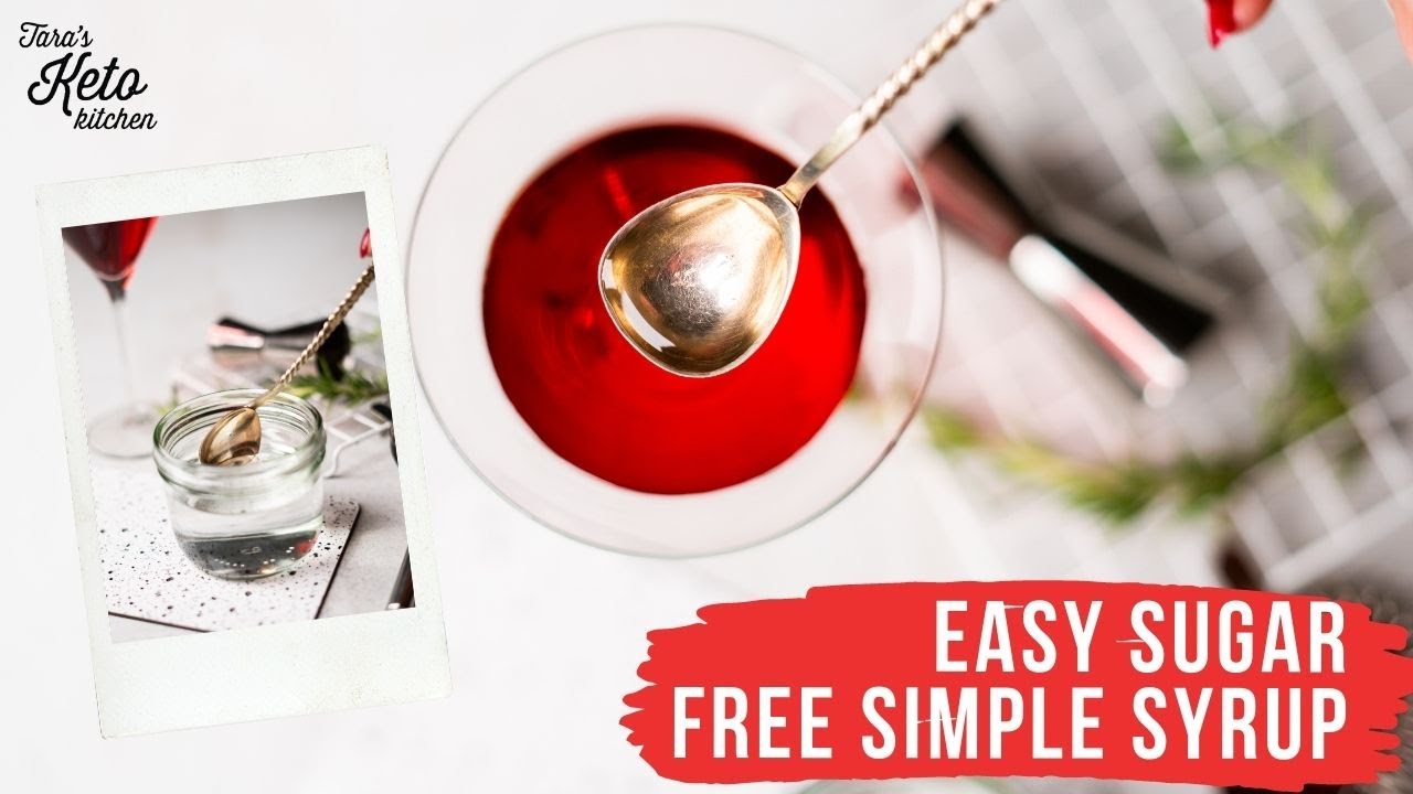Easy Sugar Free Simple Syrup | 5 Minutes | 0 Net Carb | Easy Keto ...