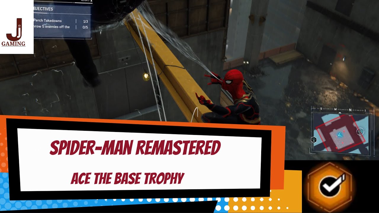Spider-man Remastered Ace the base Trophy - YouTube