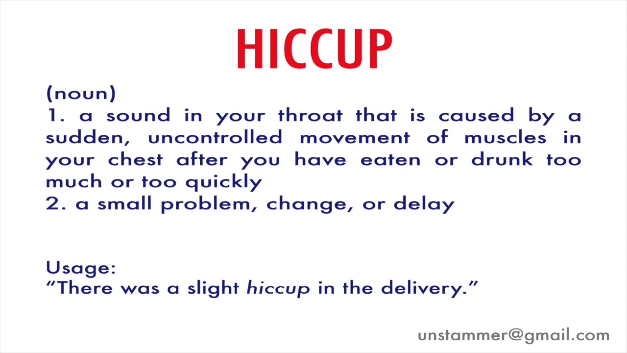 How to Pronounce Hiccup - YouTube