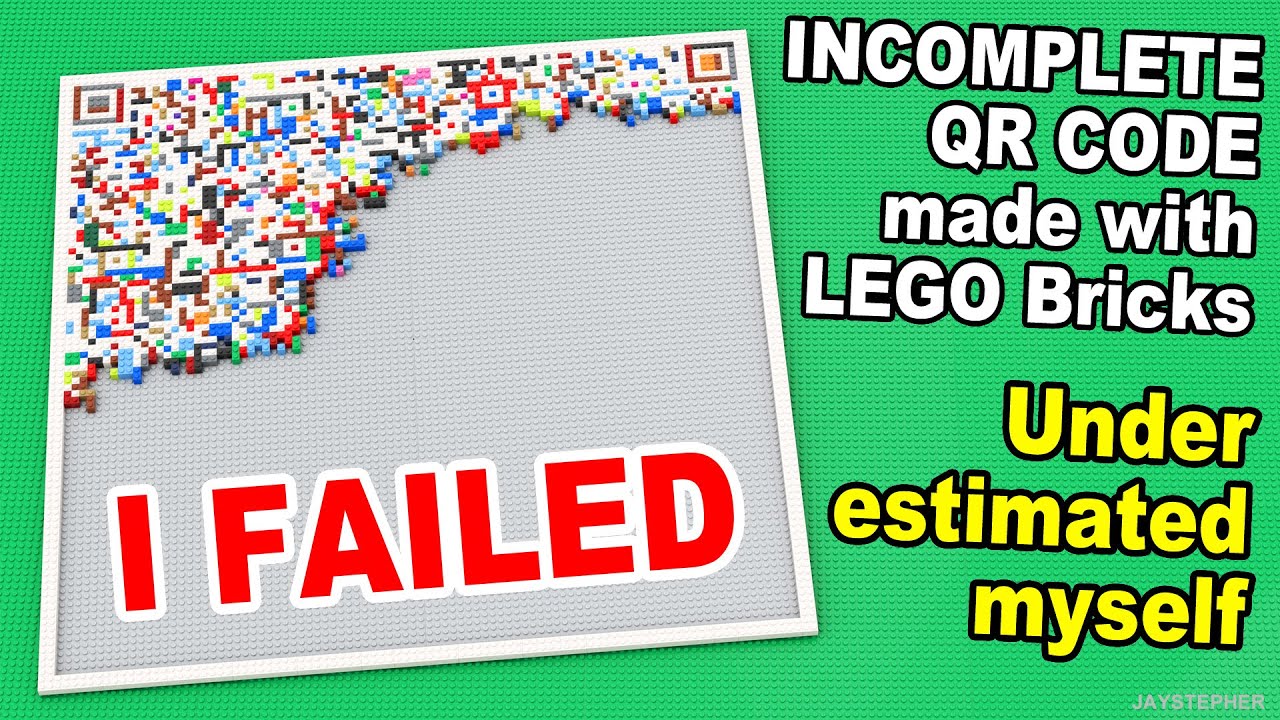 Incomplete LEGO QR Code - YouTube