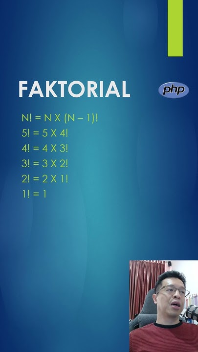 Faktorial #skysen #coding #programming #php #function #recursive #rekursif #faktorial #factorial ...