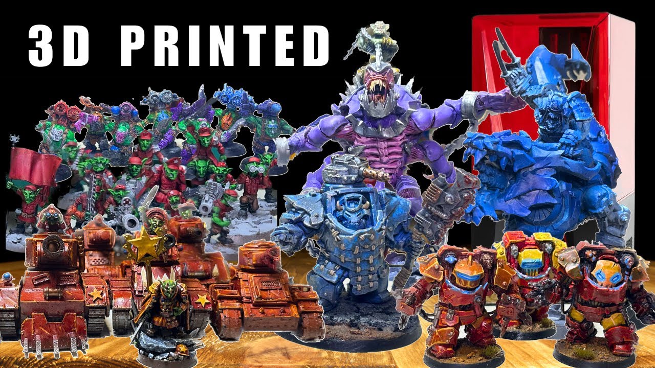 3D Printing My WAAAAGHH! Ork Miniature Showcase #ORKTOBER - YouTube