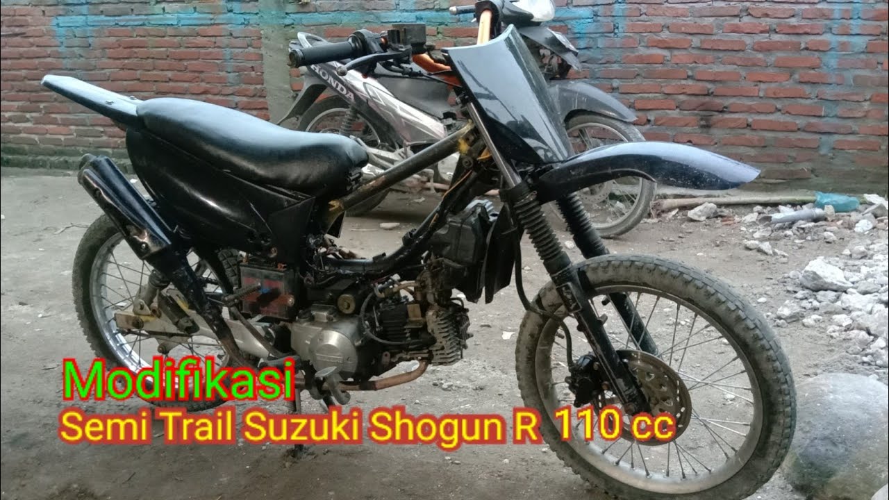 Modifikasi bebek semi trail mesin suzuki shogun R 110cc//midification ...