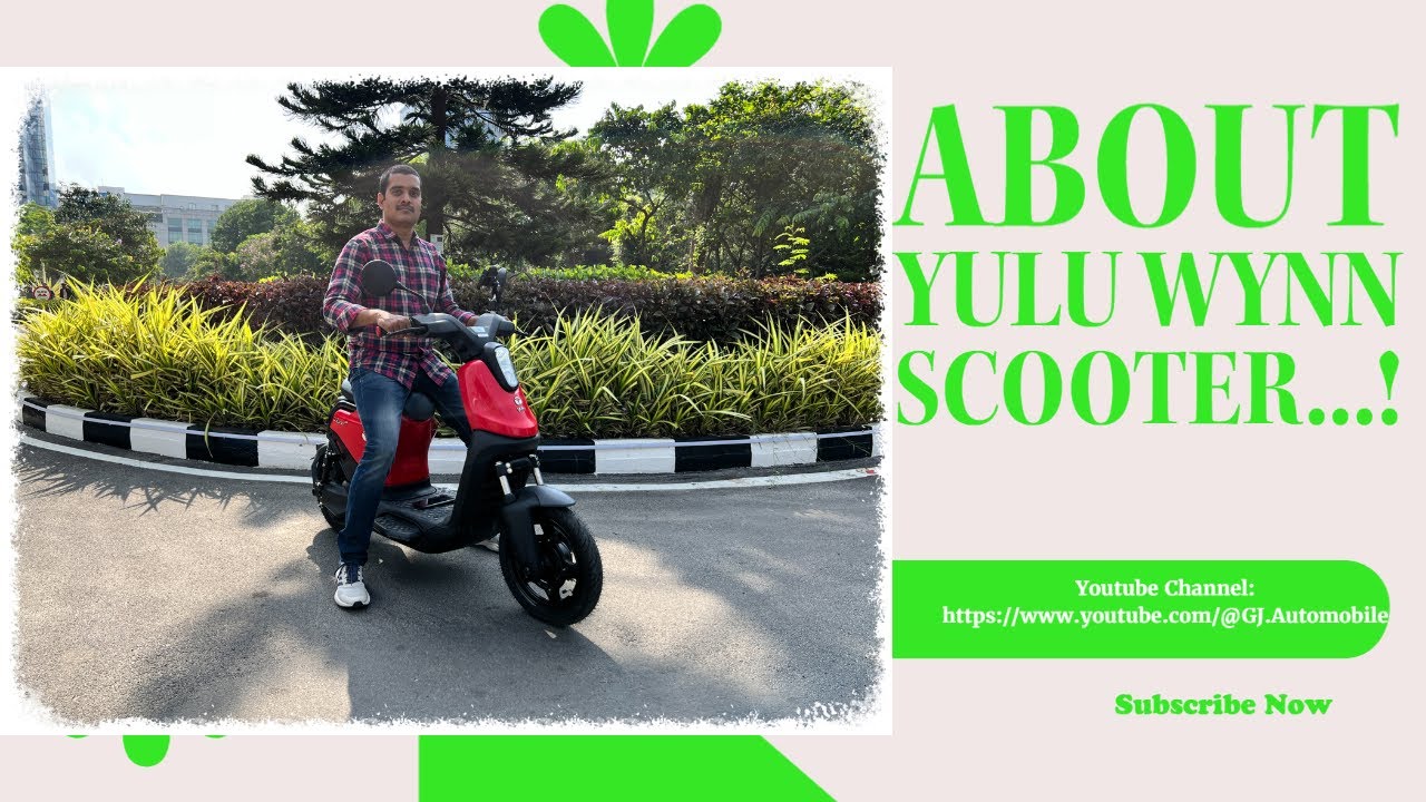 Yulu Wynn Scooter- India's 1st Keyless E-Scooter - YouTube