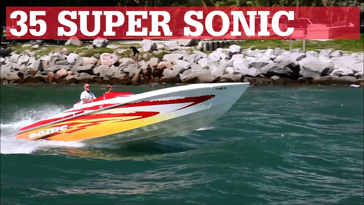 35 Super Sonic at Haulover Inlet - YouTube