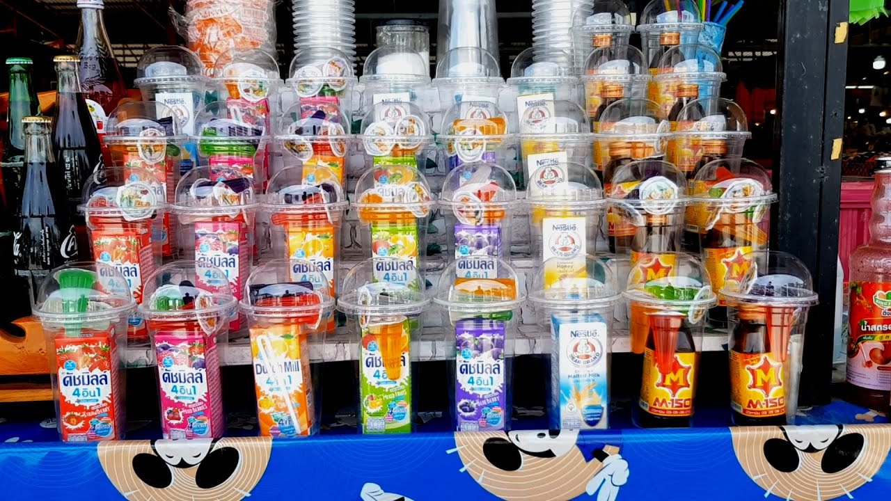 Pipo Energy Drink Smoothie | Thai Street Food - YouTube