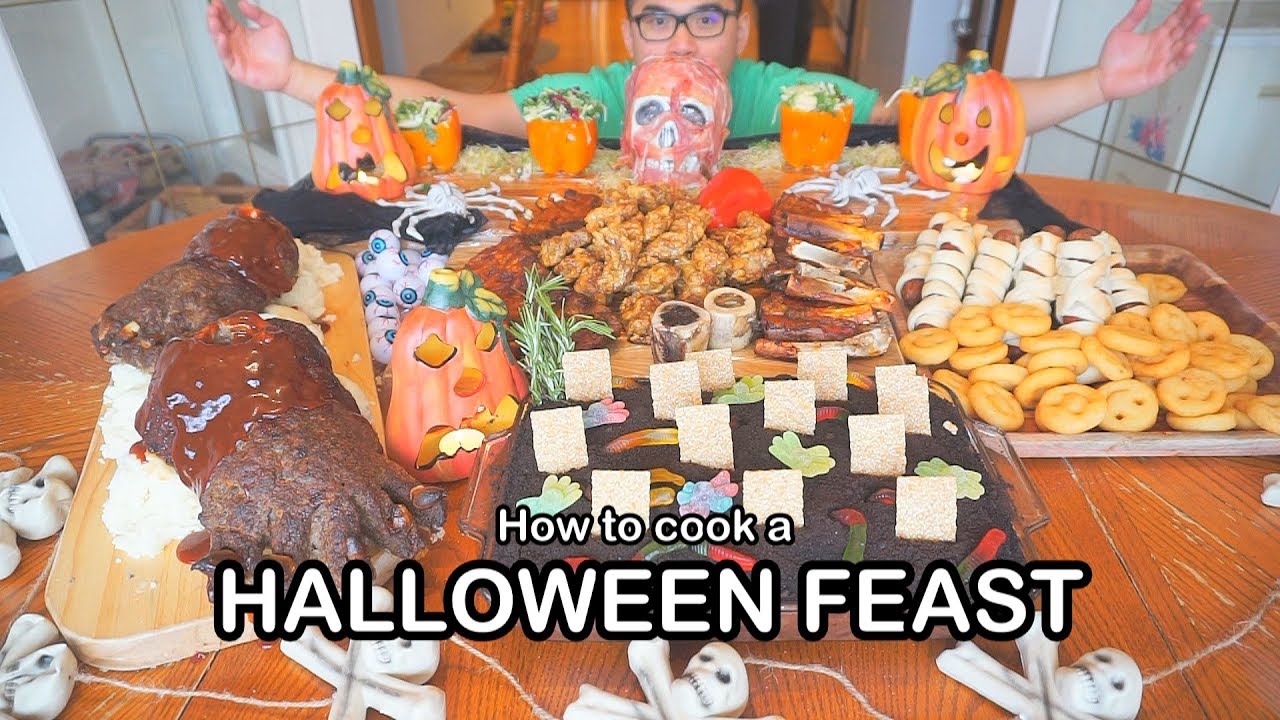 How to cook a HALLOWEEN FEAST - YouTube