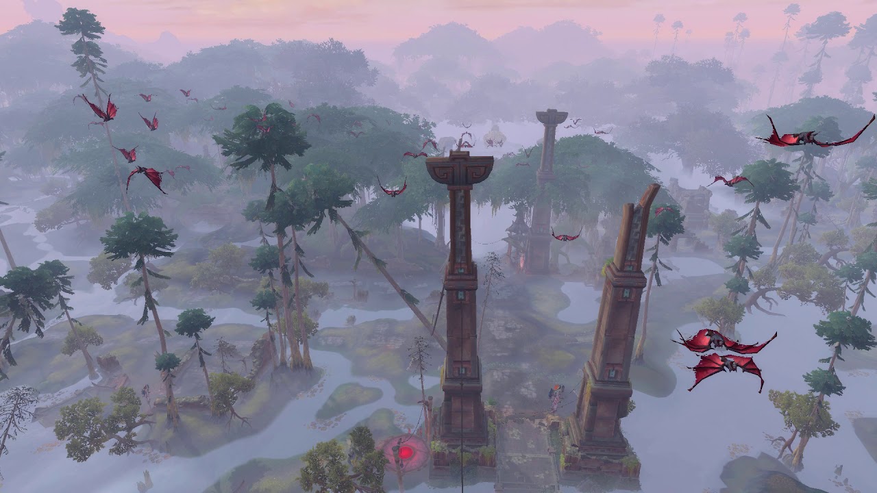 Bats on the border between Zuldazar and Nazmir (World of Warcraft ...