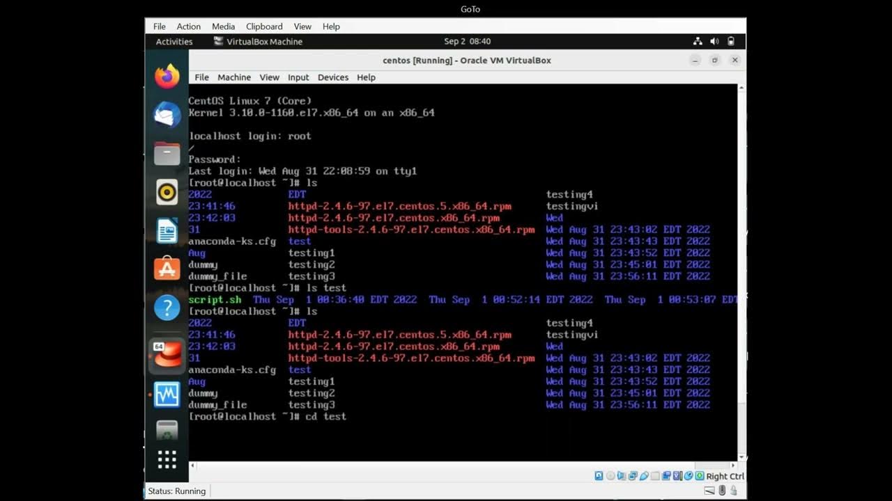 Red Hat Linux Day 10 Part2 Aug Batch Running Script And Passing Command Line Arguments Crontab