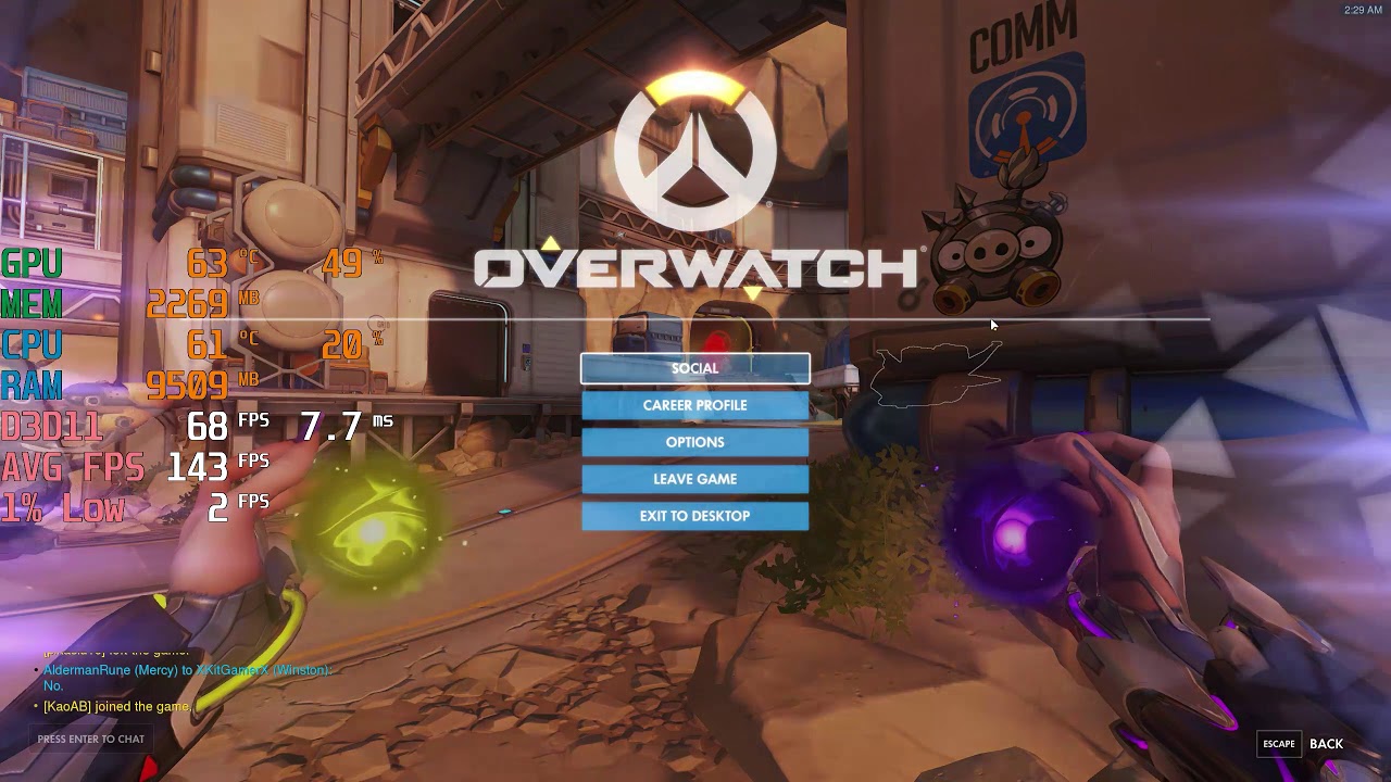 Overwatch / OW - i5 10400F + GTX 1650 GDDR6 - 1440p Max & Low Settings ...