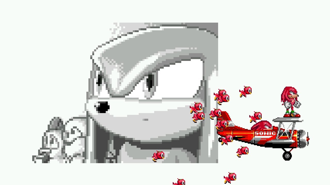 Knuckles saves Knuckles in Sonic 2!! - YouTube