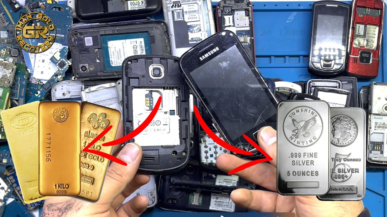Gold & Silver Recovery From 100 Samsung Mobile Cell Phones | Gold ...