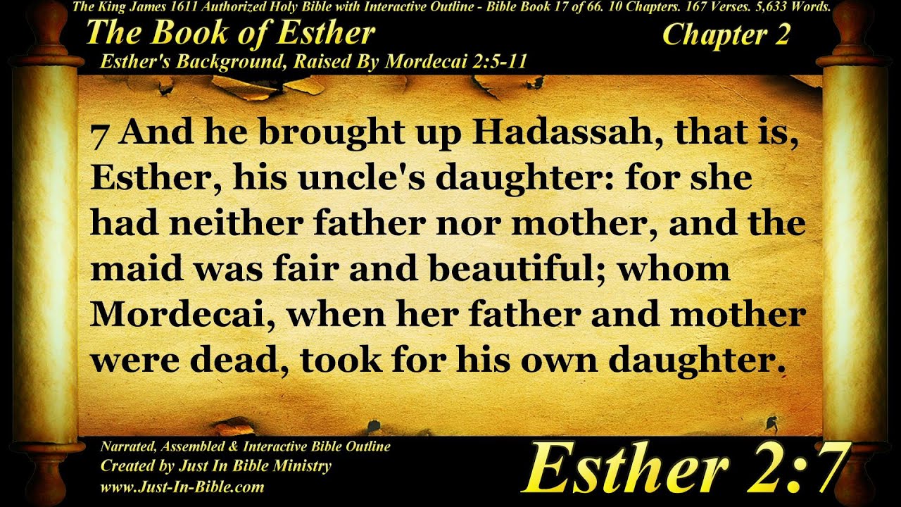 Esther Chapter 2 - Bible Book 17 - Holy Bible Audio Text - King James ...