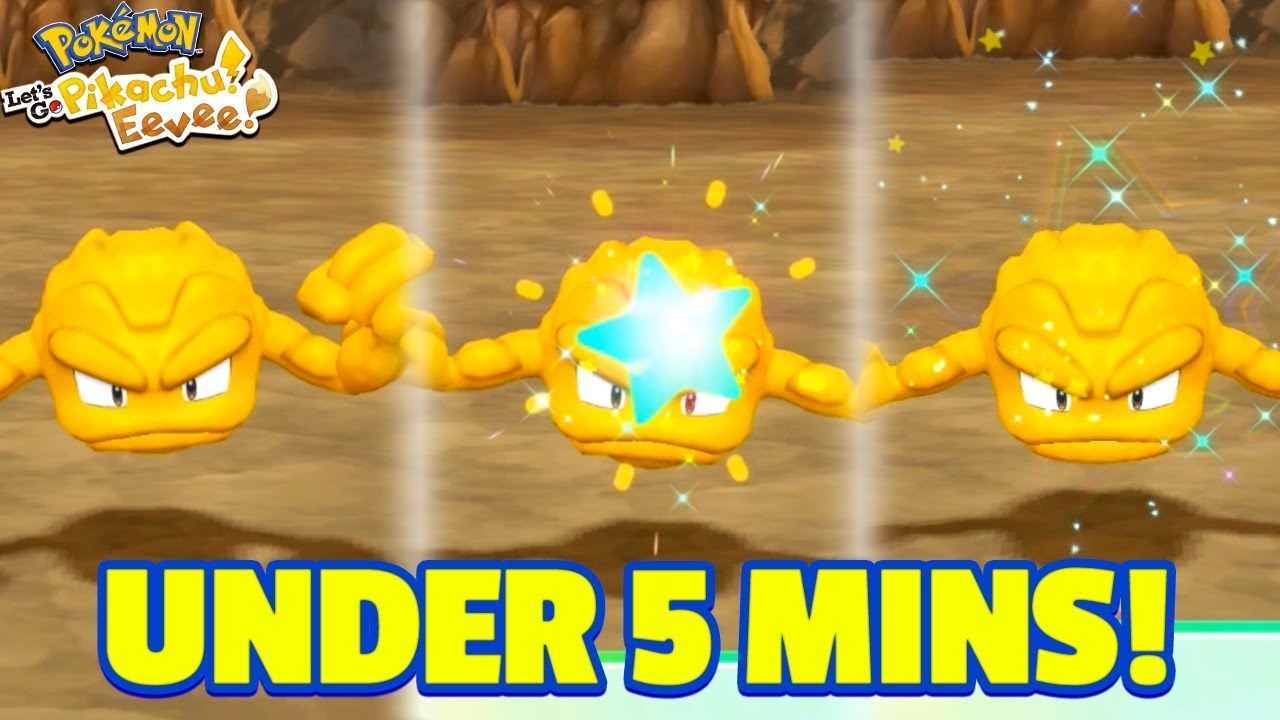 3 SHINY GEODUDE IN UNDER 5 MINUTES! - Pokémon: Let's Go, Pikachu! and ...