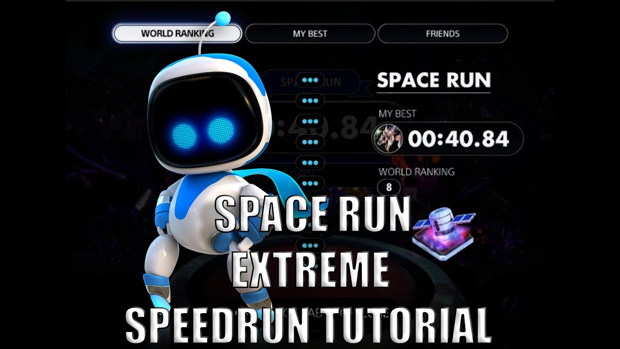 Astro's Playroom Space Run Extreme Speedrun Tutorial - YouTube