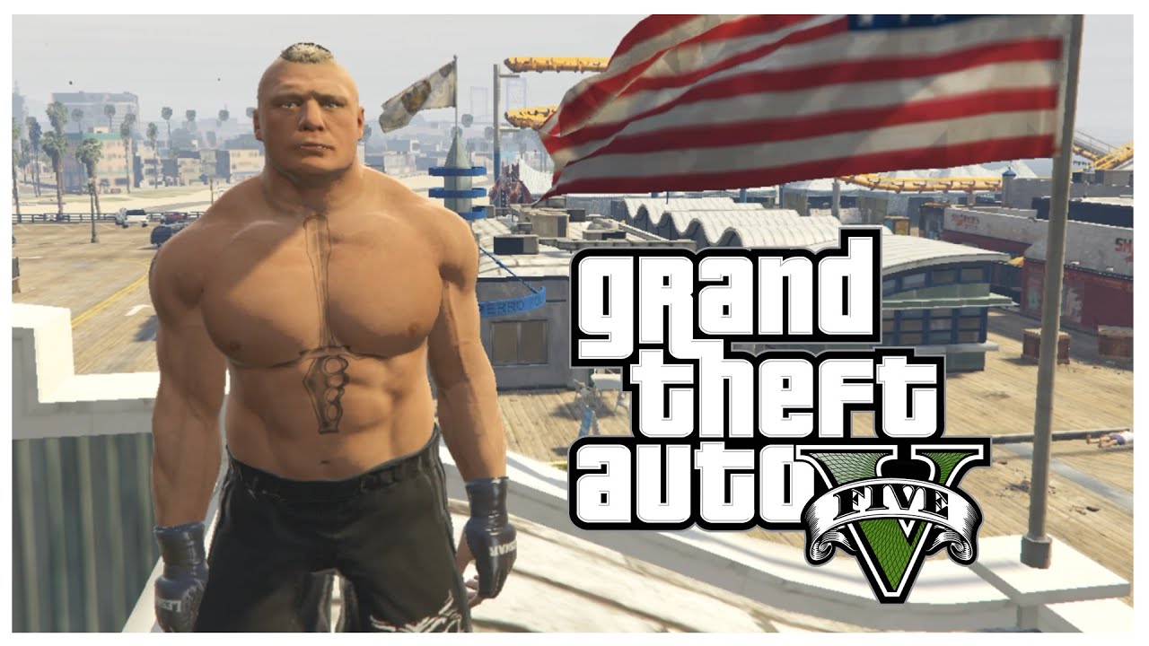 Brock Lesnar In GTA 5 PC || How To Get Brock Lesnar In GTA 5 || GTA 5 ...