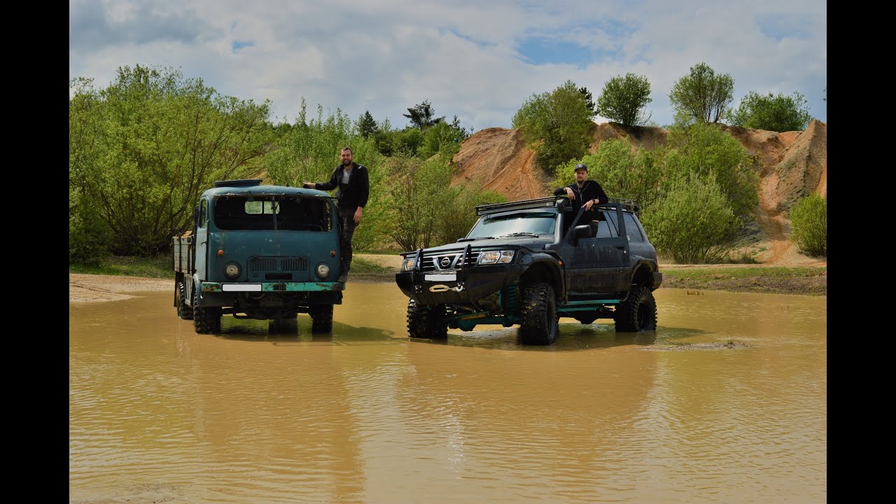 Offroad in the quarry, Nissan Patrol y61 POV and Tatra 805 - YouTube