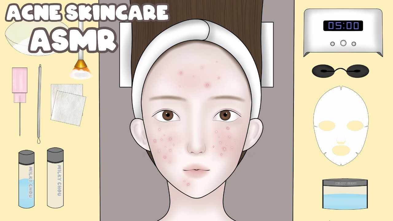 [ASMR] 여드름 압출 애니메이션 / 수면 유도 영상😴 / Acne removal animation asmr - YouTube