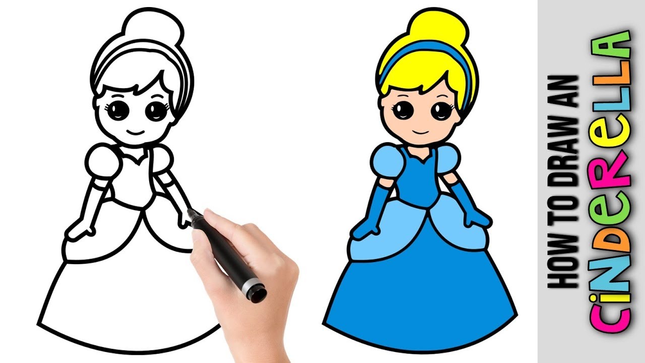 Princess Easy Drawings For Kids Cute Perangkat Sekolah
