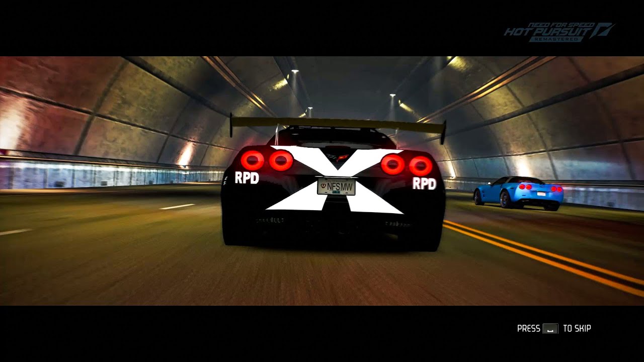 Nfs Hot Pursuit Remastered Chevrolet Corvette Cross And Nfs Most Wanted Police Edition Youtube