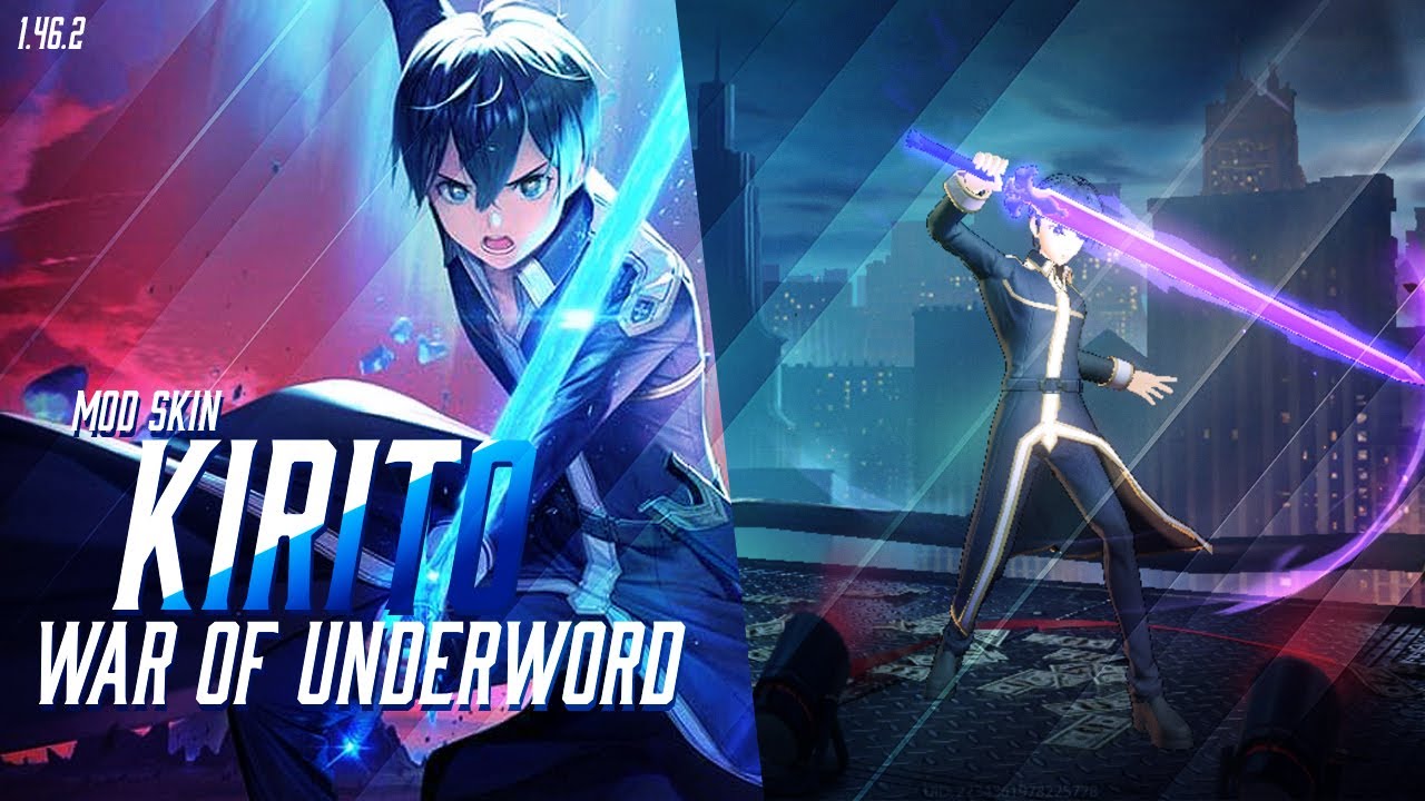 ROV: Mod Skin Kirito War Of Underworld 1.46.2 - YouTube