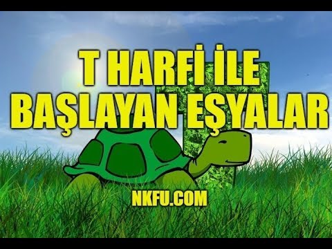 T Harfiyle Başlayan Eşyalar