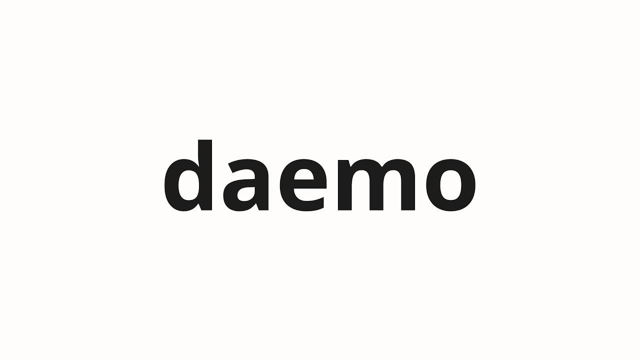 How to pronounce daemo | 대모 (godmother in Korean) - YouTube