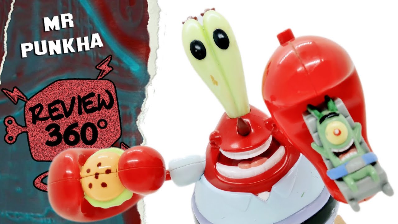 MR. KRABS PLANKTON SPONGEBOB ACTION FIGURE MATTEL 2005 DELUXE REVIEW ...