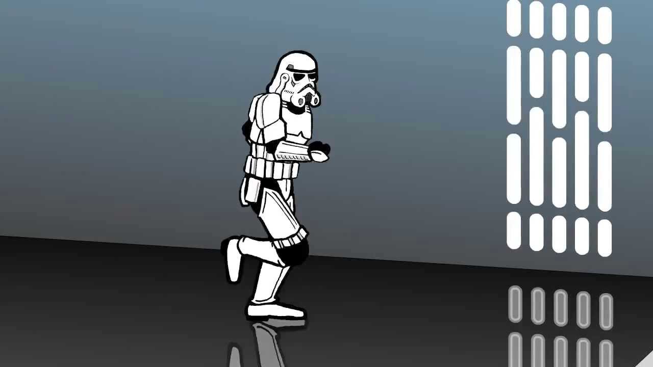 Stormtrooper Run Cycle - YouTube