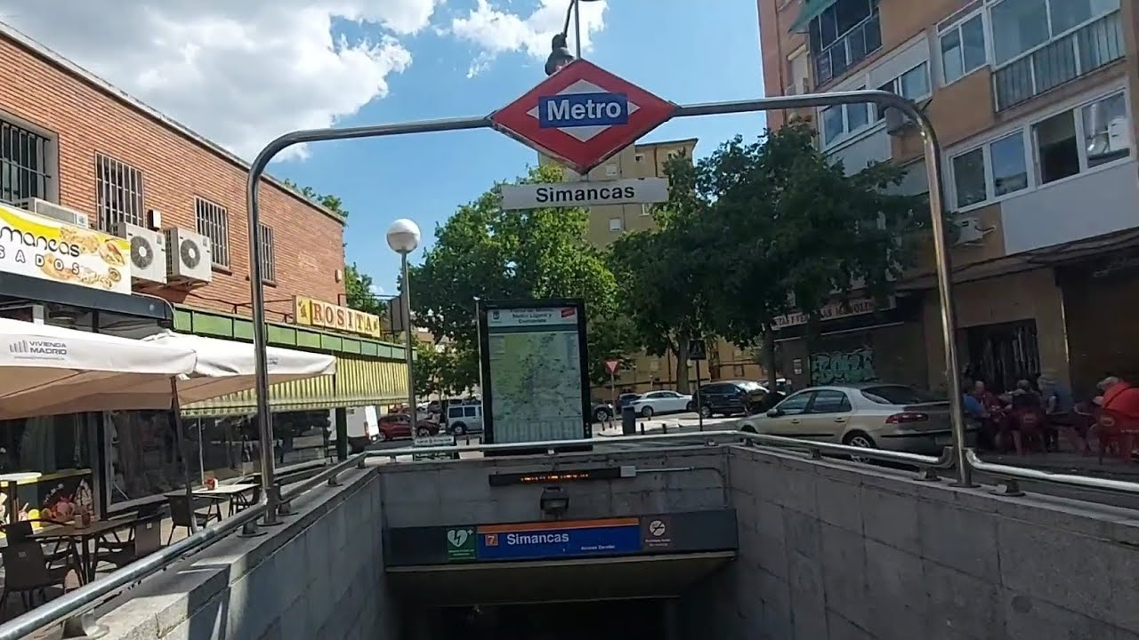 Metro de Madrid: L7 Estacion de Simancas - YouTube