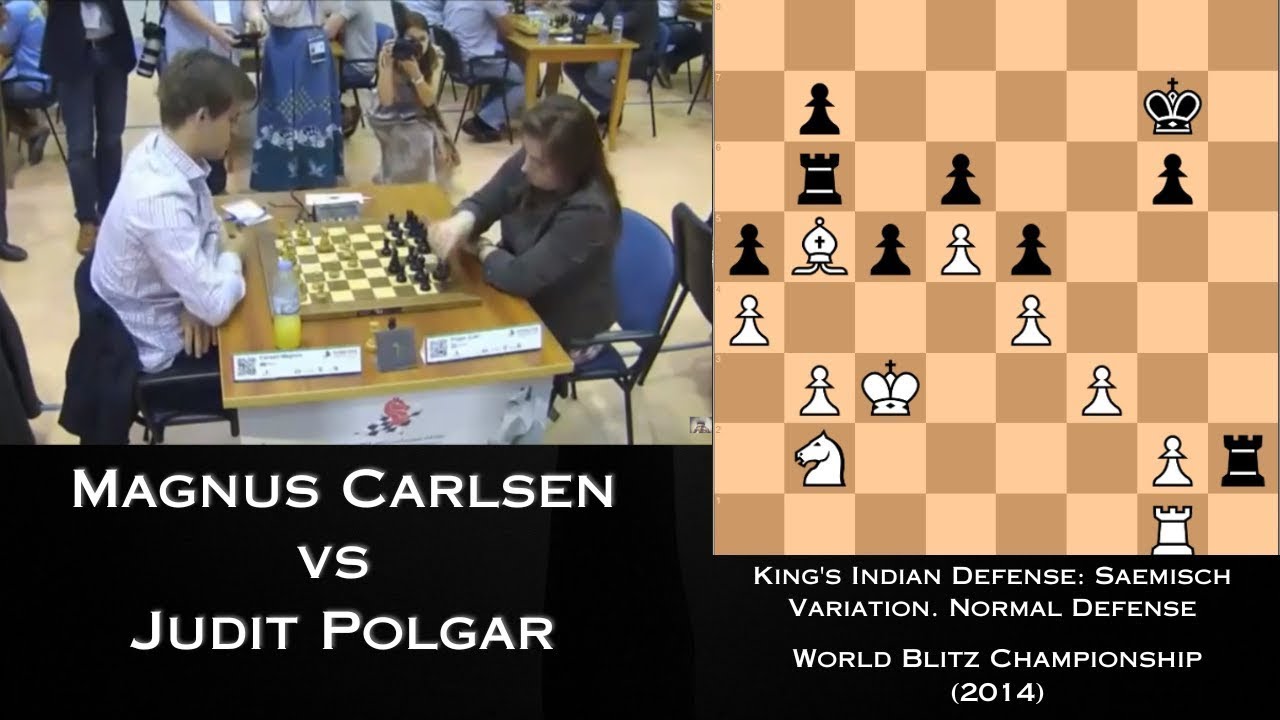 Magnus Carlsen vs Judit Polgar - World Blitz Championship (2014) - YouTube