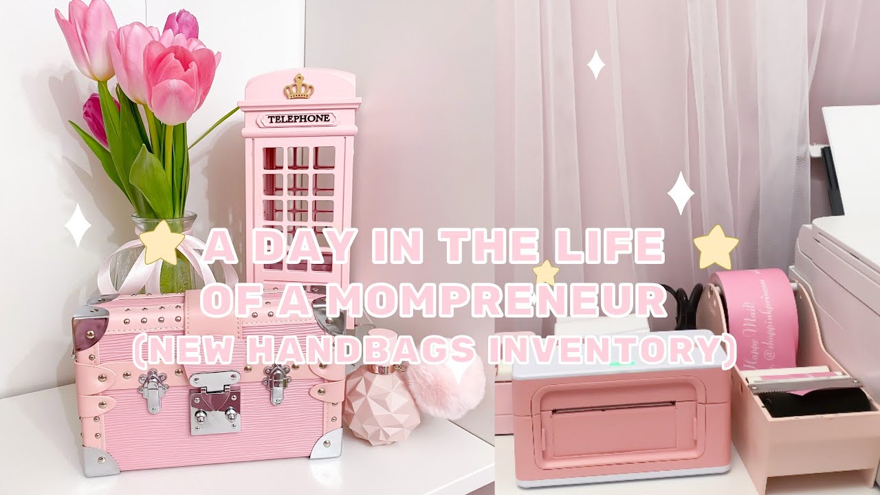studio vlog 33 // a day in the life of mompreneur | unboxing handbags ...