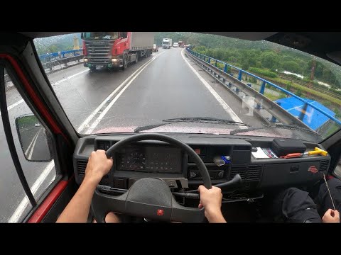 1991 Peugeot J5 2.5D POV Drive - The most terrifying car I have ever ...