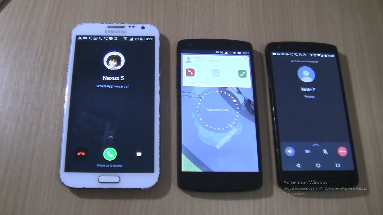 WhatsApp Incoming & Outgoing call at the Same Time LG Google Nexus 5 ...