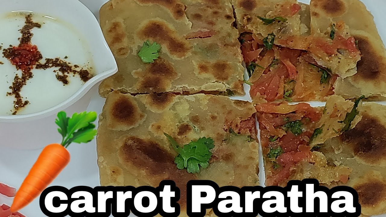 carrot Paratha:gajar ka stuffed Paratha: seasonal stuffed Paratha - YouTube